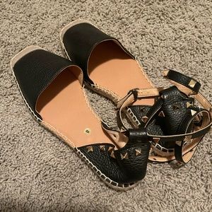 maypol | Shoes | Maypol Black Espadrilles Flat Sandals | Poshmark
